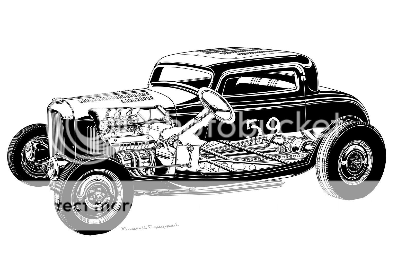Norwell Equipped~Automotive Illustration | The H.A.M.B.